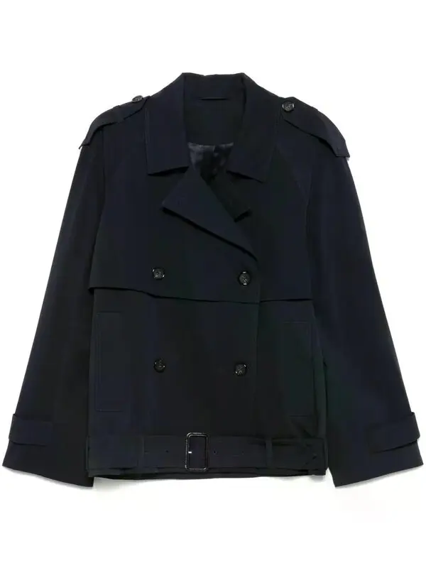 TOTEME Cotton Pea Coat - Blue