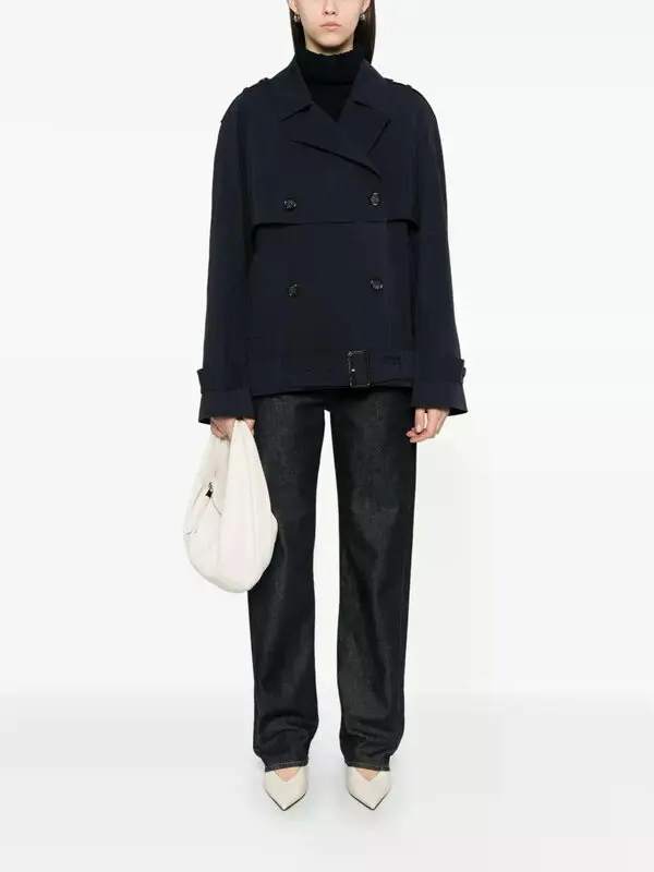 TOTEME Cotton Pea Coat - Blue
