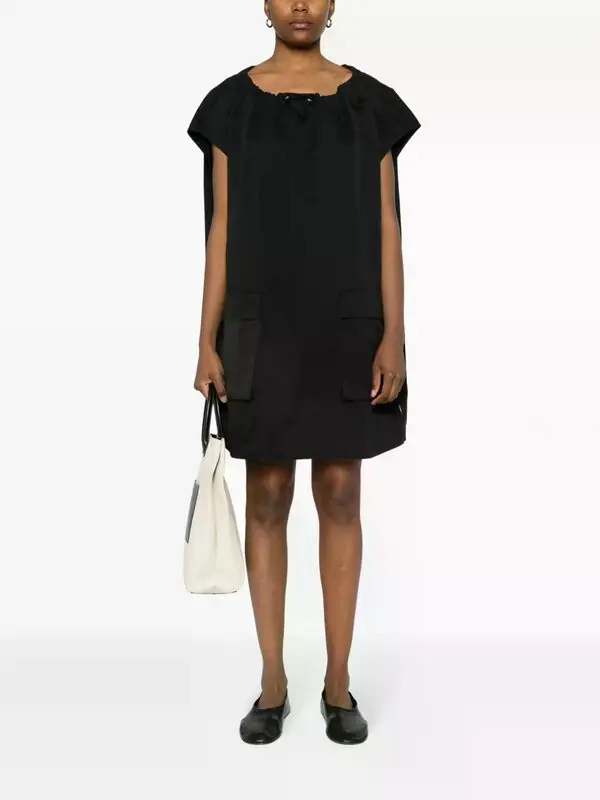MAISON MARGIELA Gathered-neck Cotton Dress