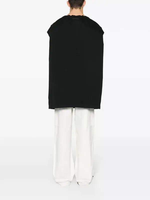 MAISON MARGIELA Gathered-neck Cotton Dress