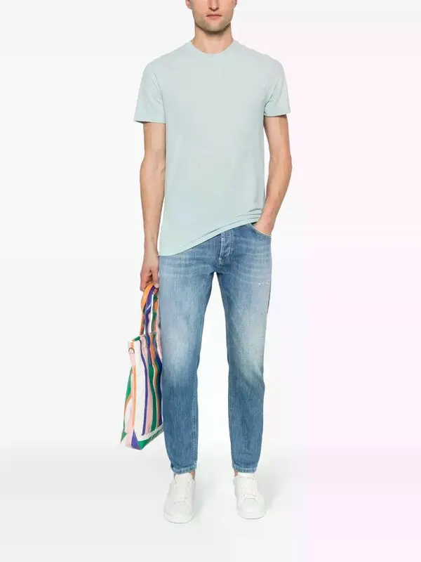ZANONE Short-sleeved Cotton T-shirt - Blue