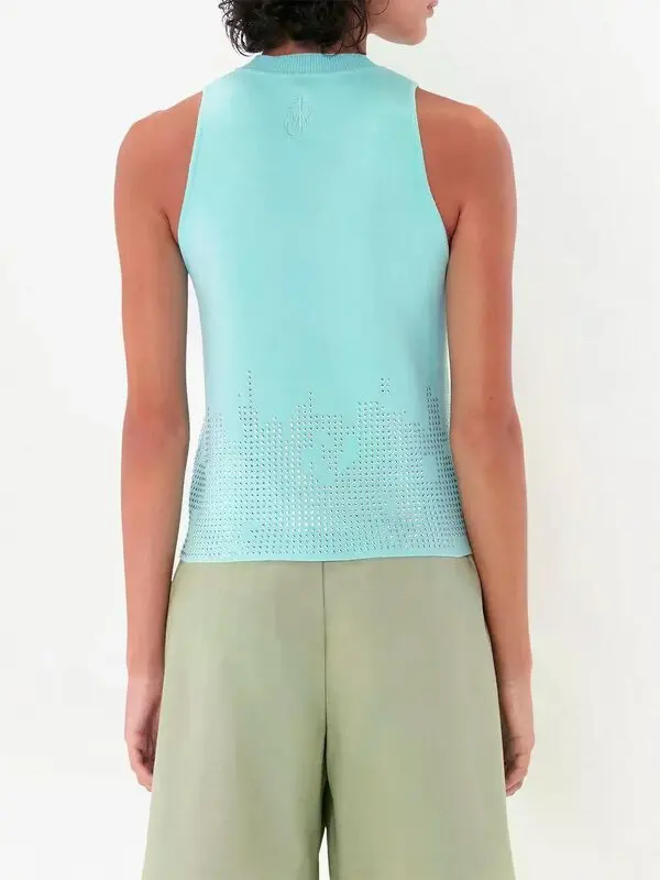 JW Anderson Studded Merino Wool Tank Top - Blue