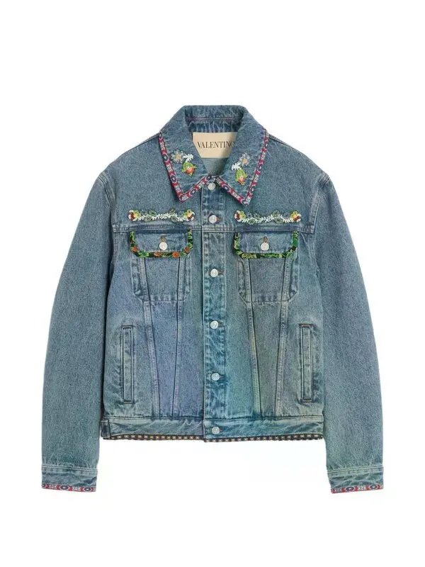 Valentino Garavani Embroidered Denim Jacket