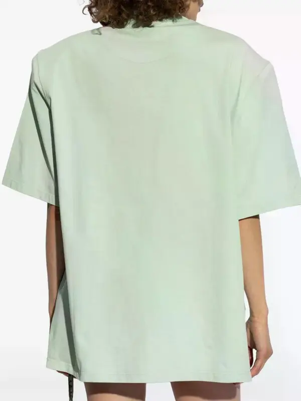 Attico Logo-embroidered T-shirt