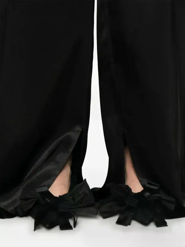 JIL SANDER Pleated Wide-leg Trousers - Black