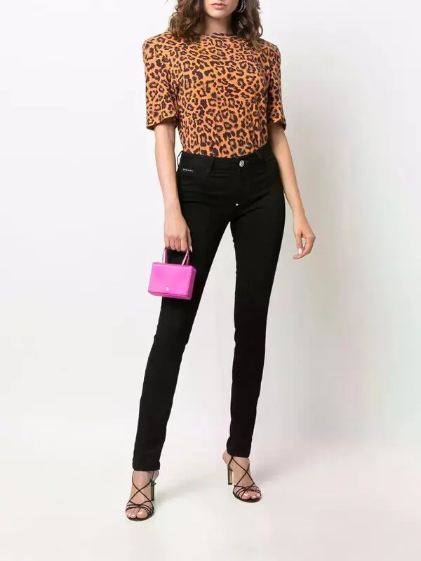 Philipp Plein High-rise Skinny Jeggings - Black