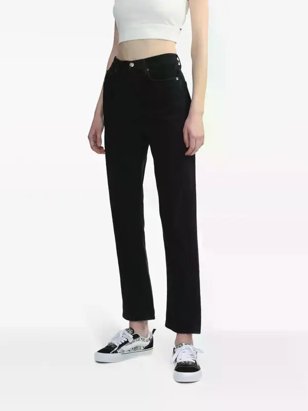 AGOLDE 90's Pinch Waist Straight-leg Jeans - Black