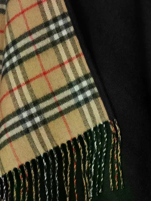 Burberry Reversible Wool Cape - Black