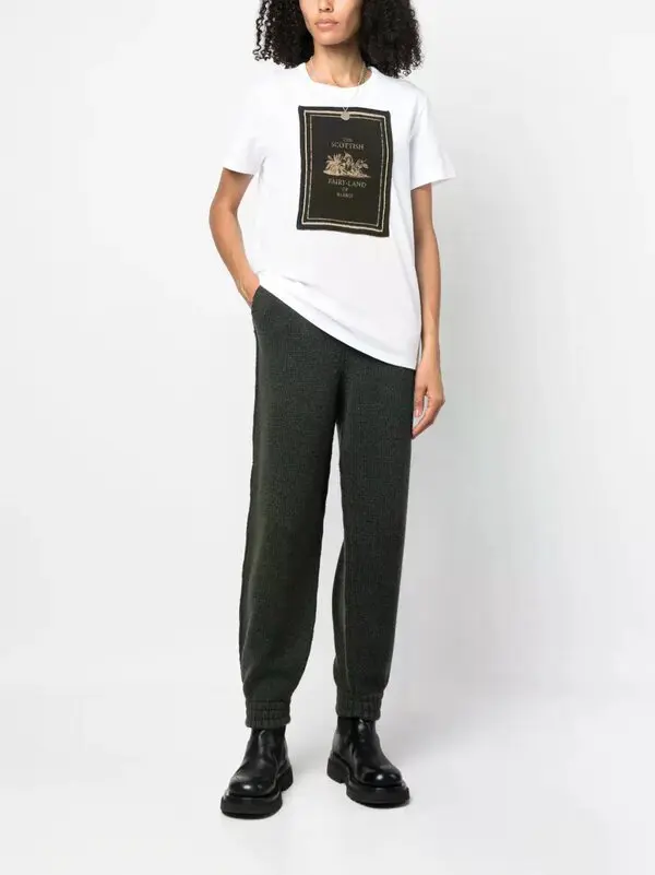 BARRIE Logo-patch Cotton T-shirt