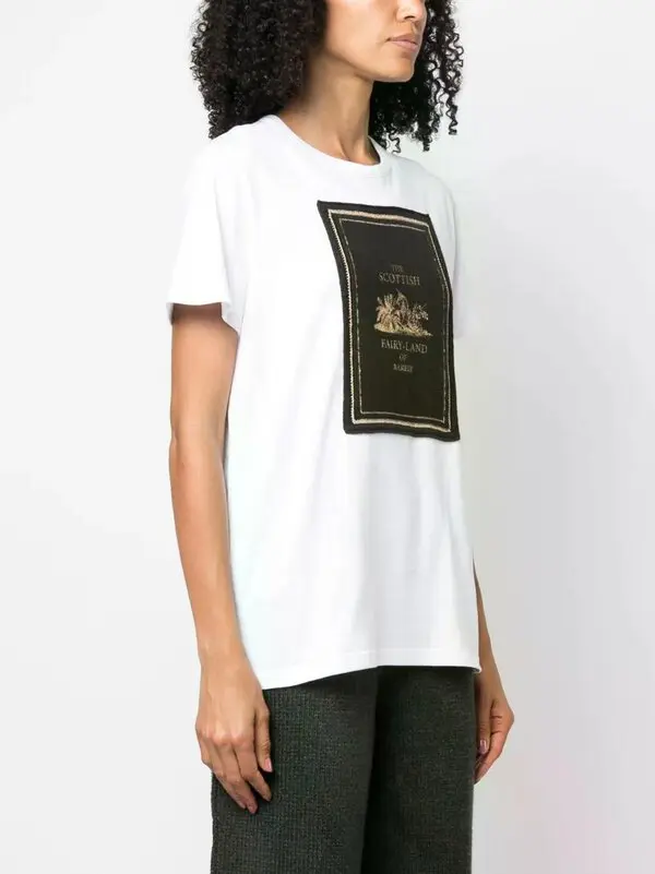BARRIE Logo-patch Cotton T-shirt