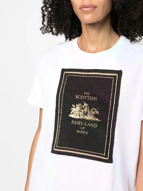 BARRIE Logo-patch Cotton T-shirt