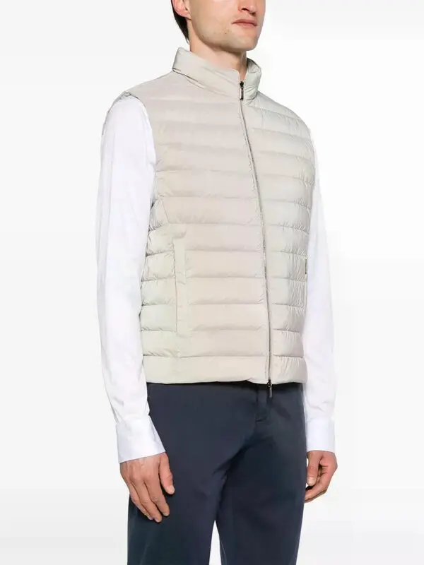 MOORER Calaf-os Padded Gilet - Neutrals