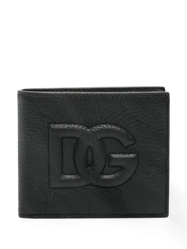 Dolce & Gabbana Logo-embossed Bi-fold Wallet - Black
