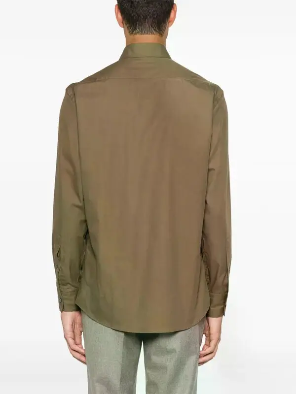 Zegna Cotton Shirt - Brown