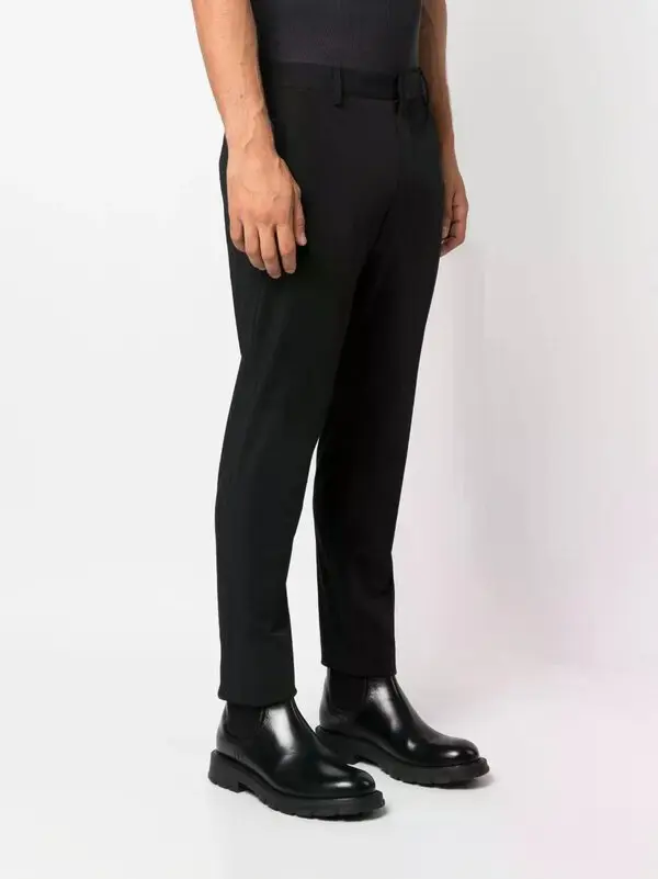 PT TORINO Straight-leg Tailored Trousers - Black