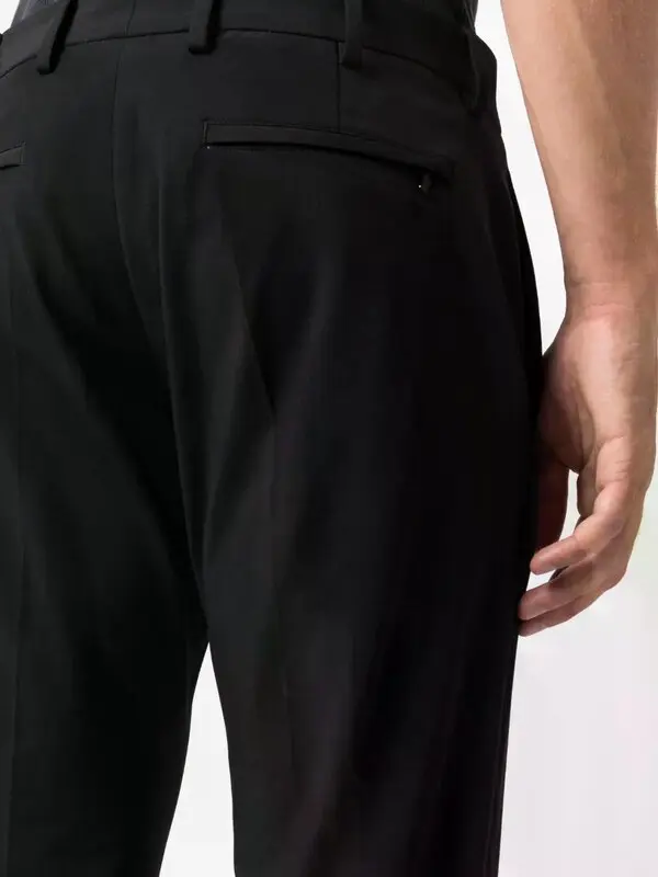 PT TORINO Straight-leg Tailored Trousers - Black