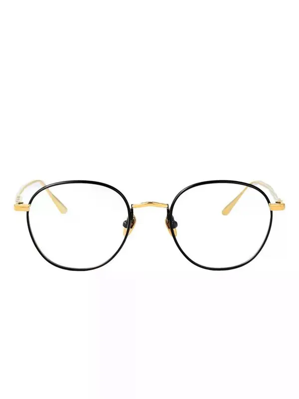 Linda Farrow Jules Round-frame Glasses - Black