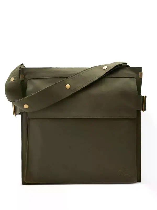 Burberry Embroidered Logo Trench Tote - Green