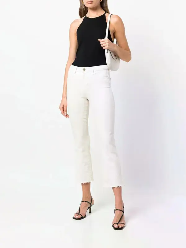 L'Agence Kendra Cropped Flared Jeans