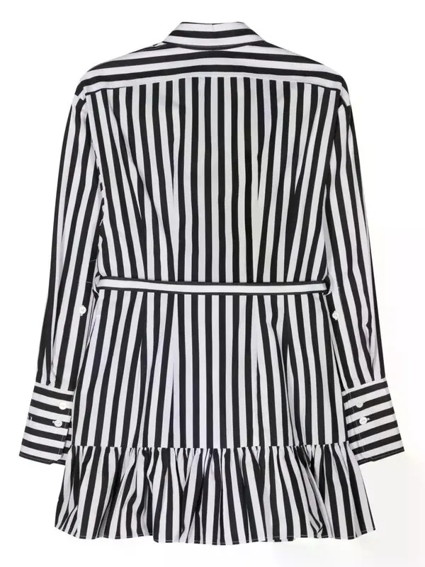 PATOU Striped Mini Shirt Dress