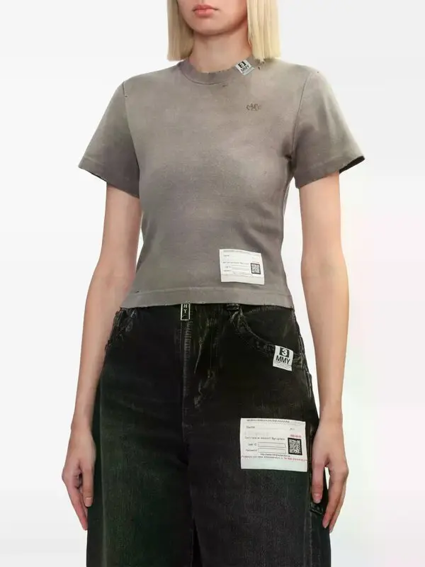 Mihara Yasuhiro Logo-embroidered T-shirt