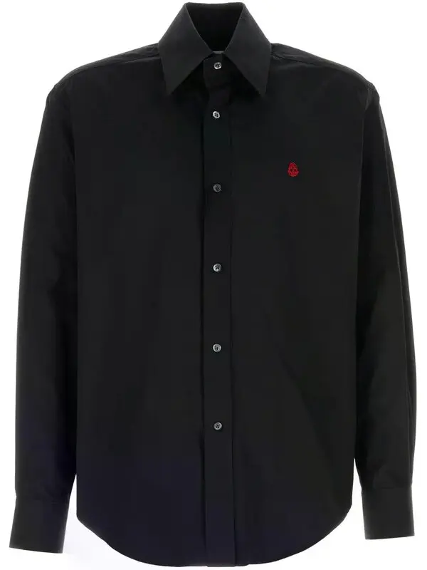 Alexander McQueen Embroidered Logo Shirt