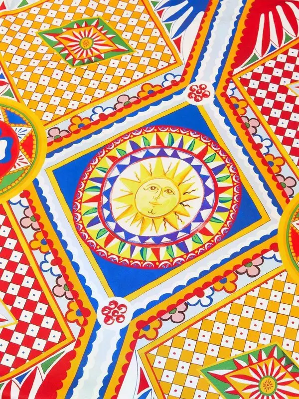 Dolce & Gabbana Carretto-print Silk Quilt Blanket