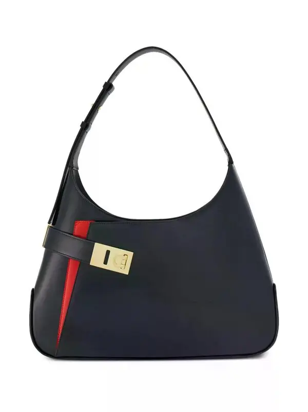 FERRAGAMO Hobo Leather Shoulder Bag