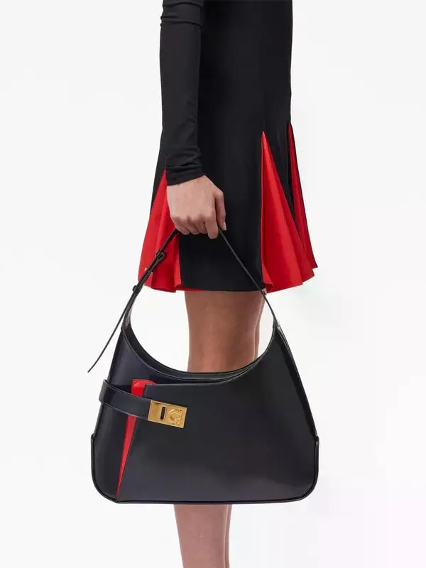 FERRAGAMO Hobo Leather Shoulder Bag