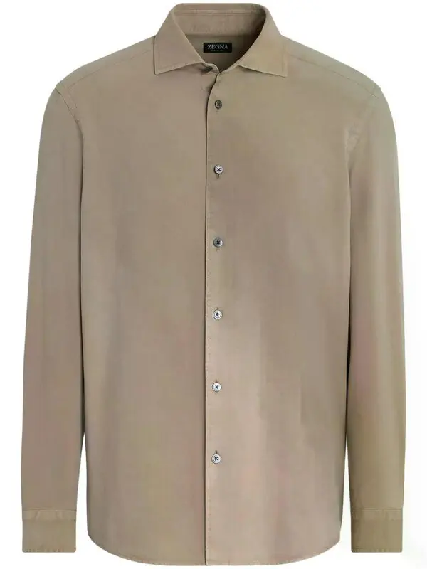 Zegna Silk Shirt - Neutrals