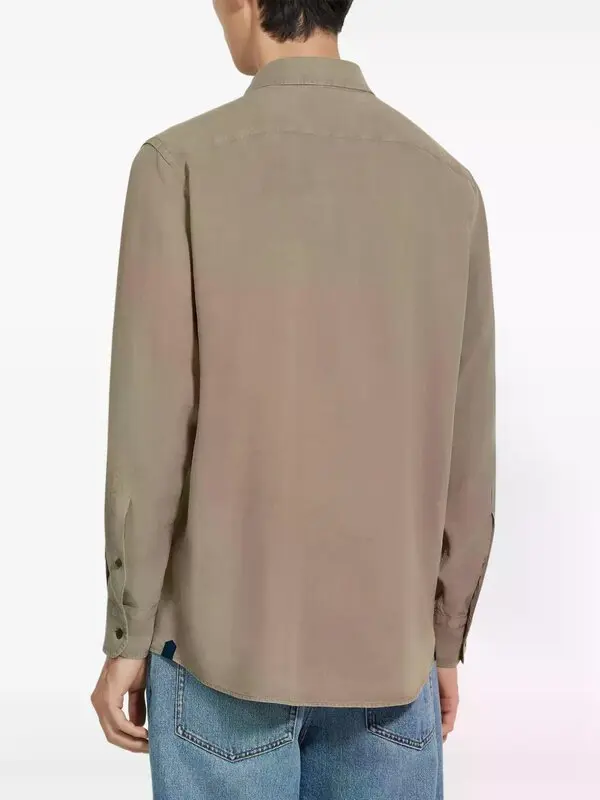 Zegna Silk Shirt - Neutrals