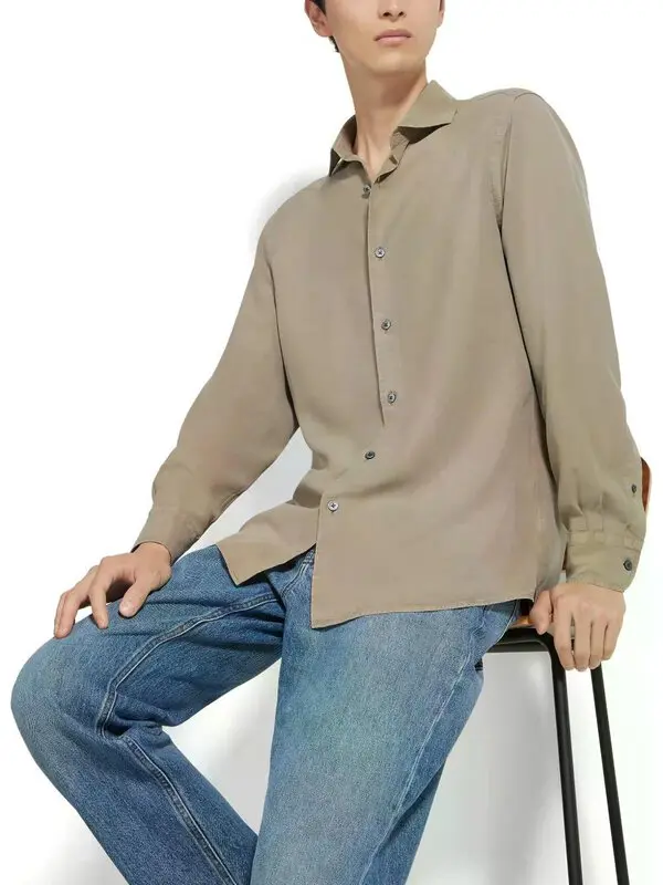 Zegna Silk Shirt - Neutrals