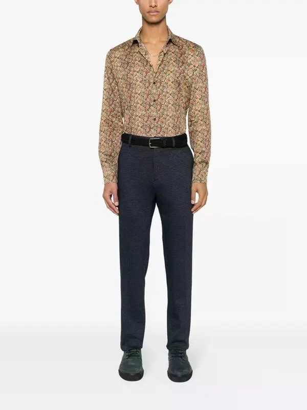 Etro Palm Tree-print Cotton Shirt