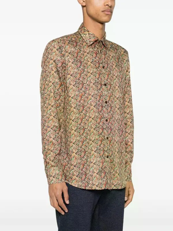 Etro Palm Tree-print Cotton Shirt