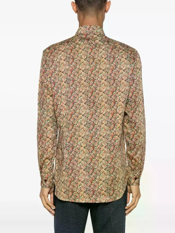 Etro Palm Tree-print Cotton Shirt