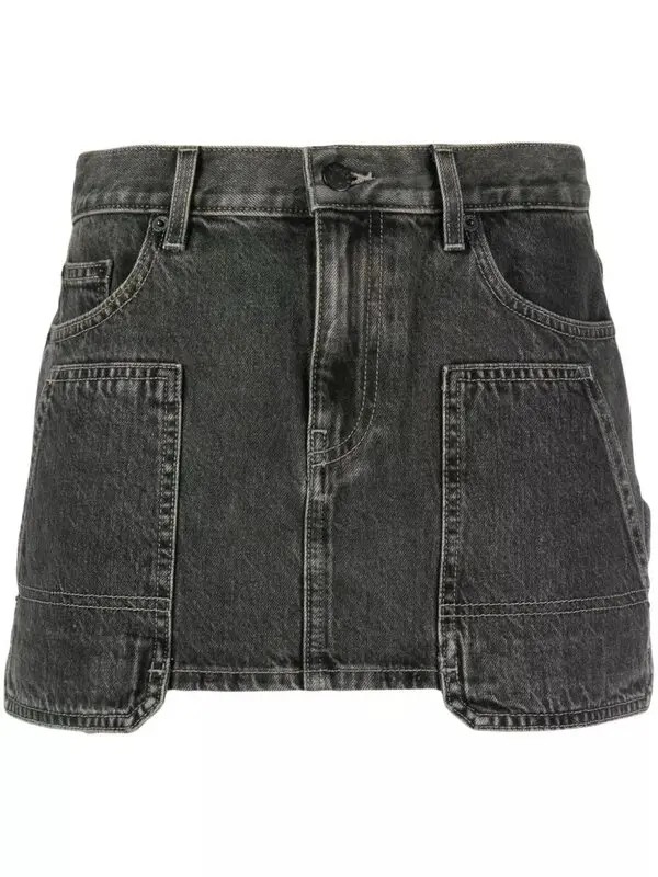 Helmut Lang Carpenter Denim Mini Skirt