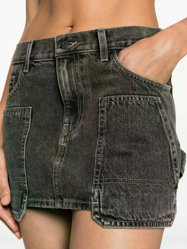 Helmut Lang Carpenter Denim Mini Skirt