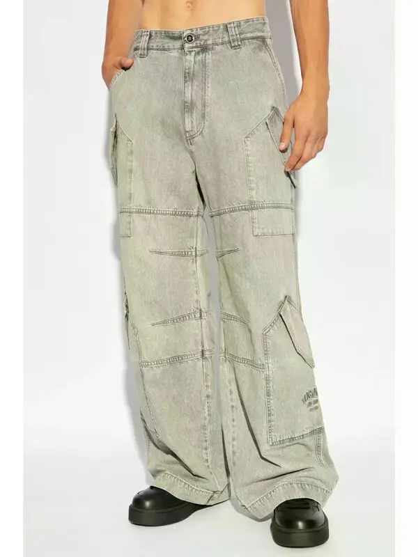 Versace Wide-leg Cargo Jeans