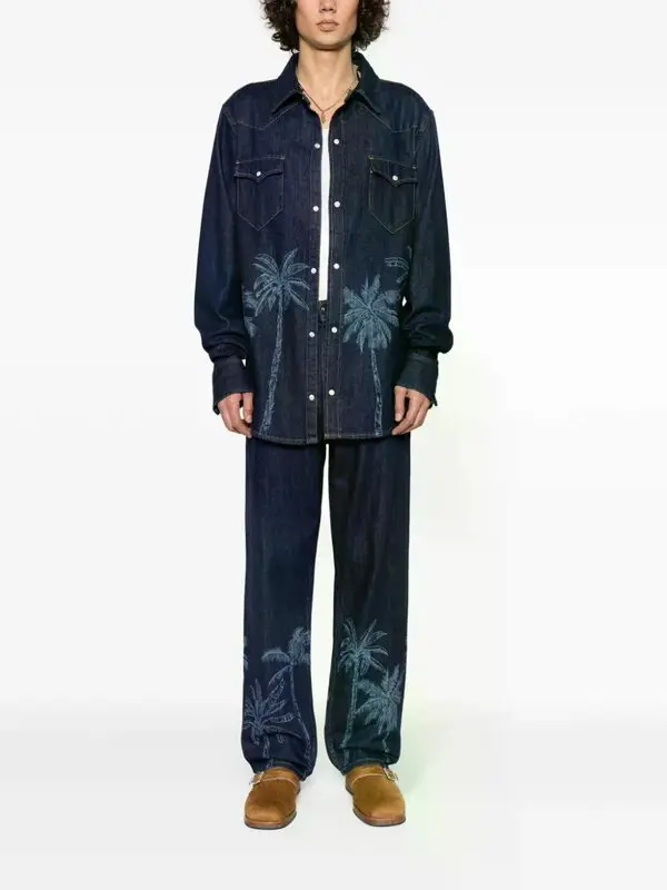 Alanui Graphic-print Cotton Shirt