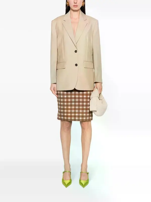 Prada Logo-triangle Single-breasted Blazer