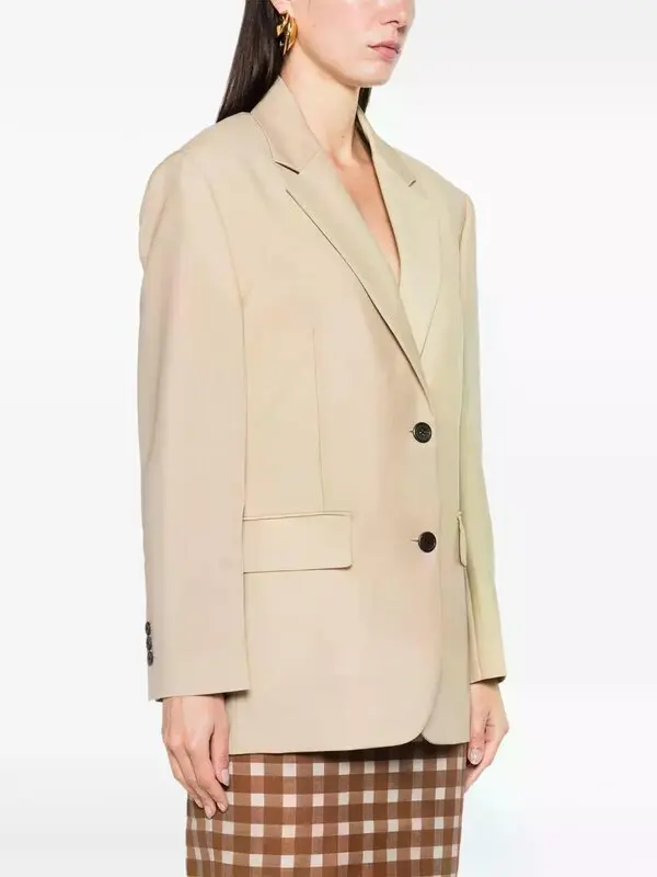 Prada Logo-triangle Single-breasted Blazer