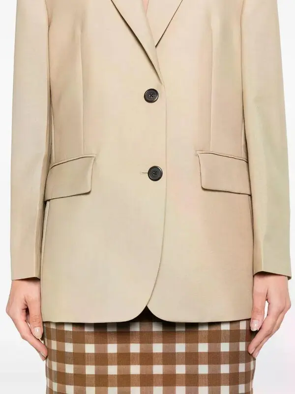 Prada Logo-triangle Single-breasted Blazer