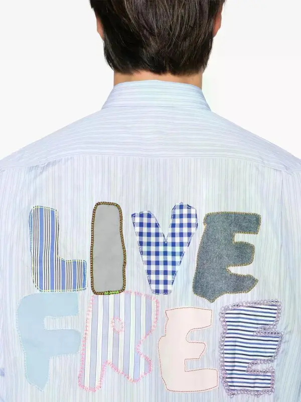 Comme Des Garçons X Fred Perry Live Free Shirt
