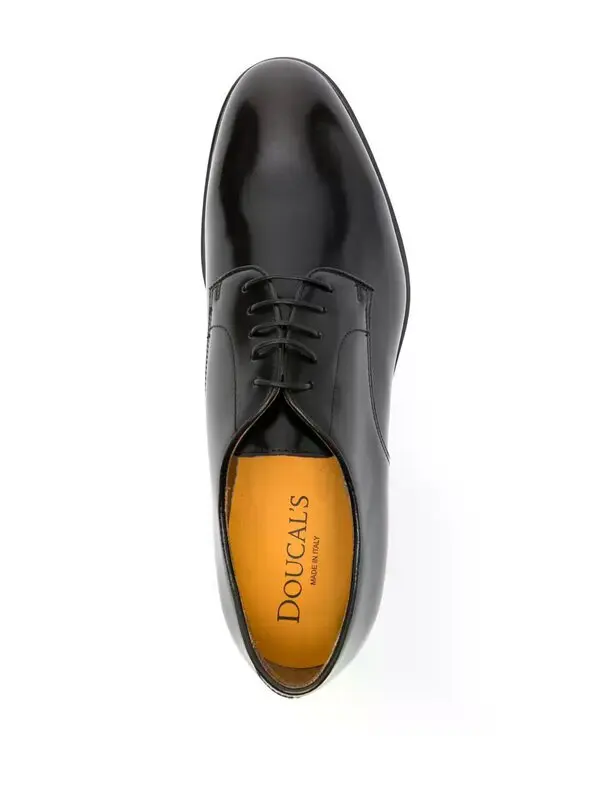 DOUCAL'S Lace-up Leather Derby Shoes