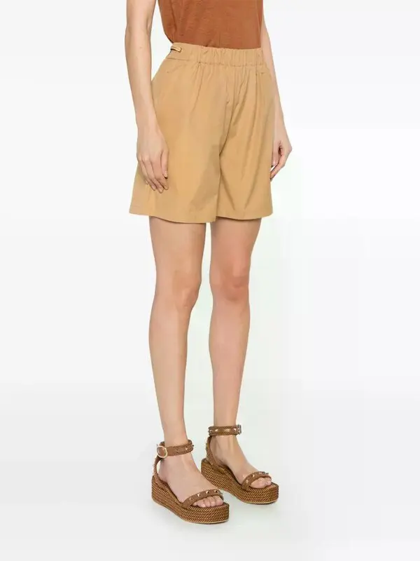 Max Mara Poplin Shorts - Brown