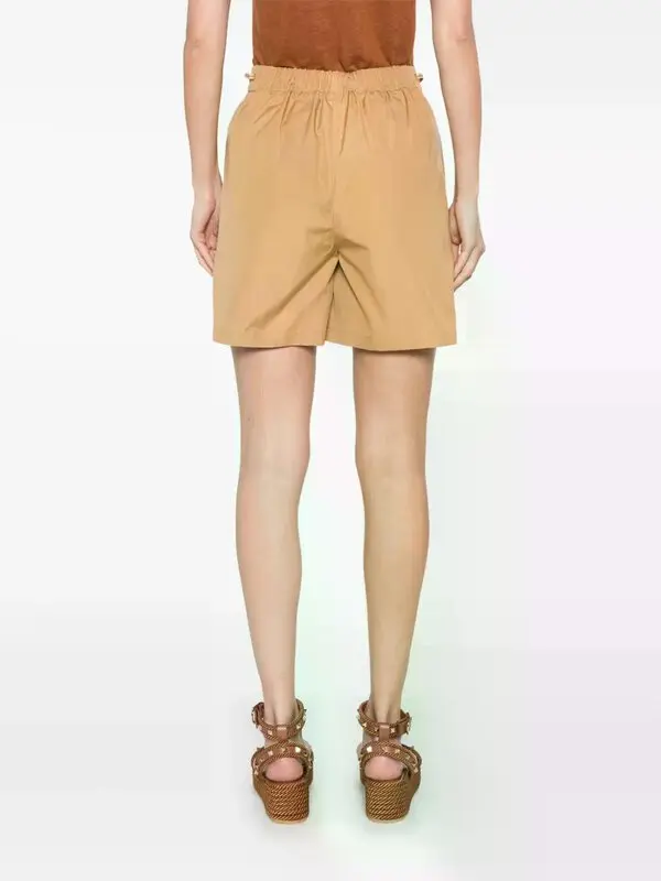 Max Mara Poplin Shorts - Brown