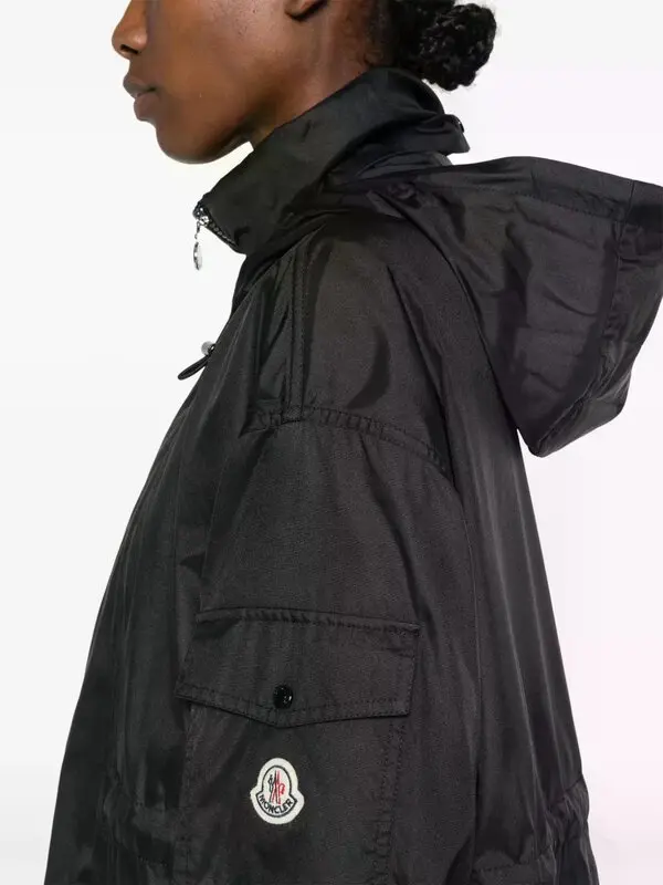 Moncler Adhemar Drawstring-waist Parka - Black