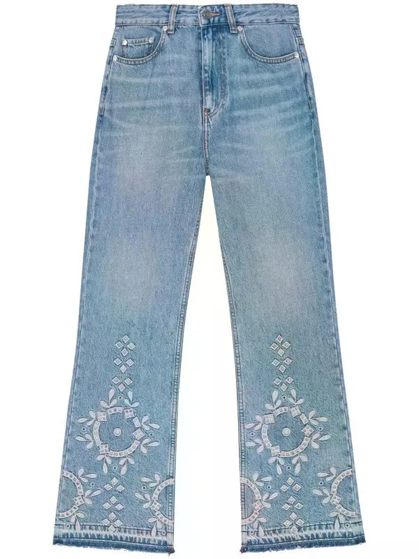 GANNI Broderie Anglaise Jeans