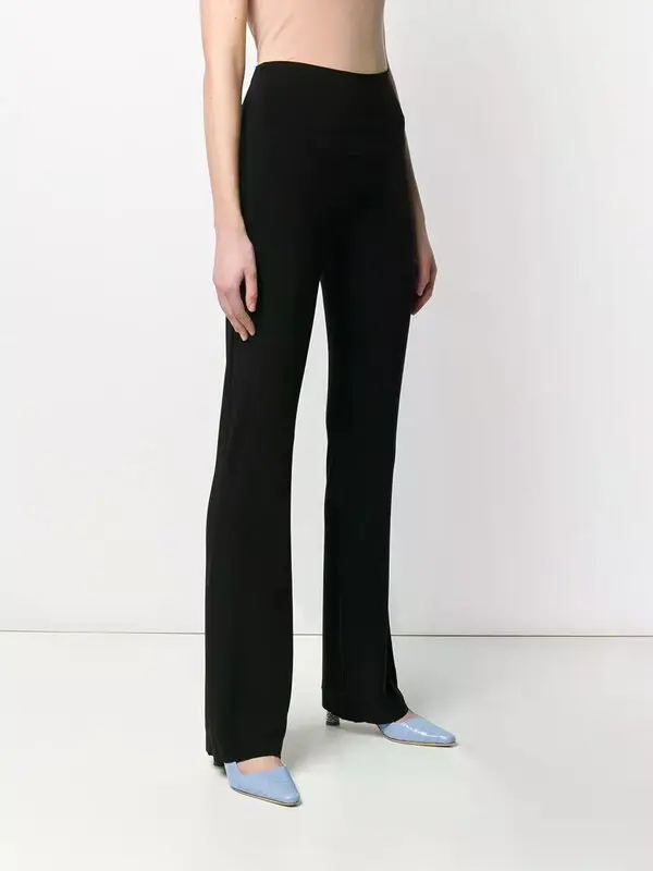 Norma Kamali High Waisted Straight-leg Trousers