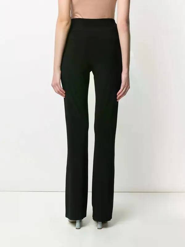 Norma Kamali High Waisted Straight-leg Trousers